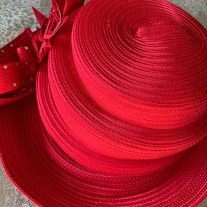 Milano | Accessories | Sophisticated Red Milano Parisnew York Hat ...